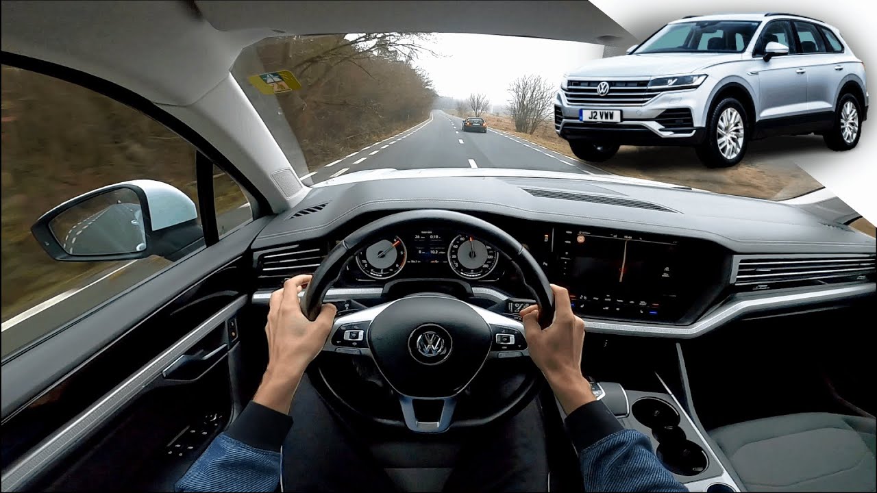 VOLKSWAGEN TOUAREG III (3.0 TDI) Drive Test Countryside Road [POV ...