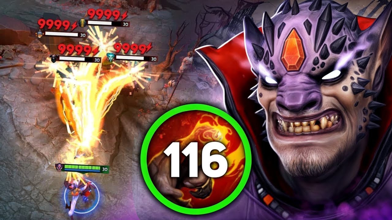 +116 Finger Of Death Stack One Shot🔥🔥🔥+4000 Attack Damage Lion | Dota 2 Gameplay - YouTube