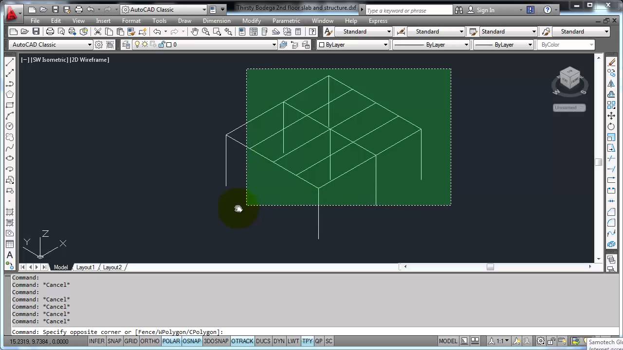 STAAD Tuts Step 1-Creating the structure model for STAAD in CAD/AutoCAD ...