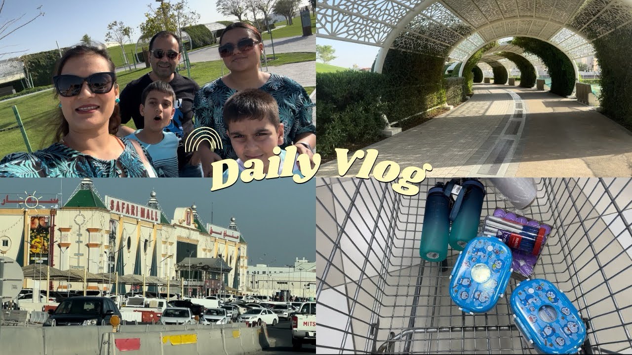 Ain Khalid Family Park and Safari Mall Vlog | Back to School Stationery ...