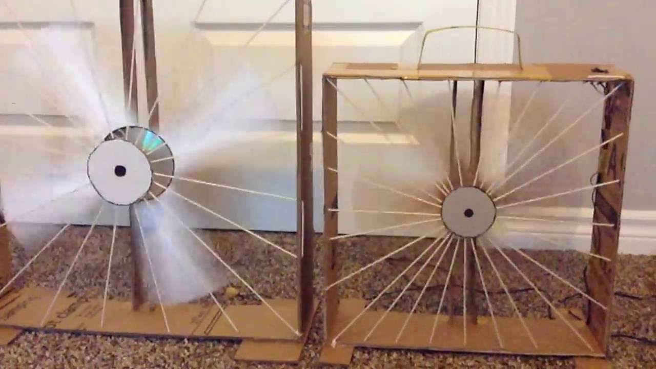 2 Homemade Box Fans - Going full-blast! - YouTube