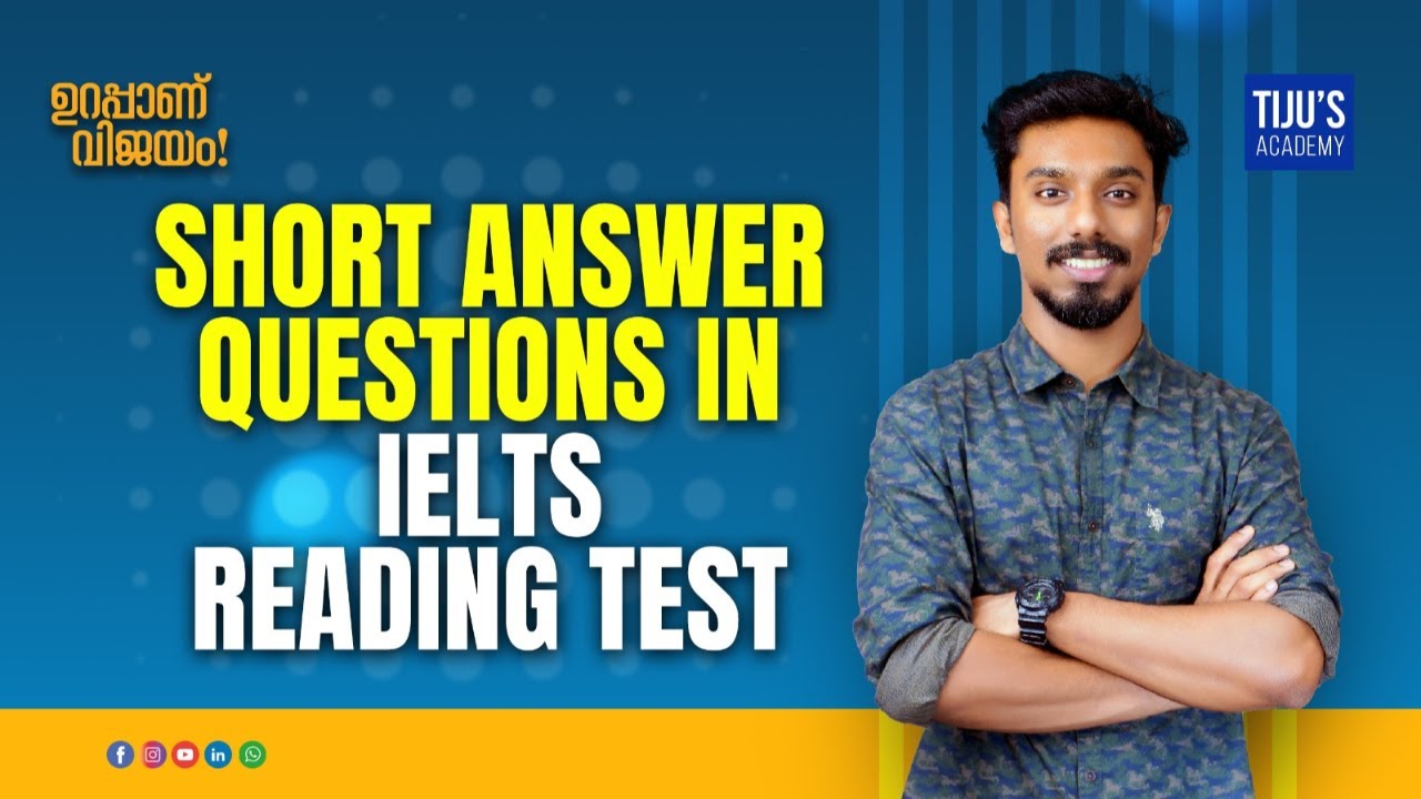 Short Answer Questions in IELTS Reading Test - YouTube