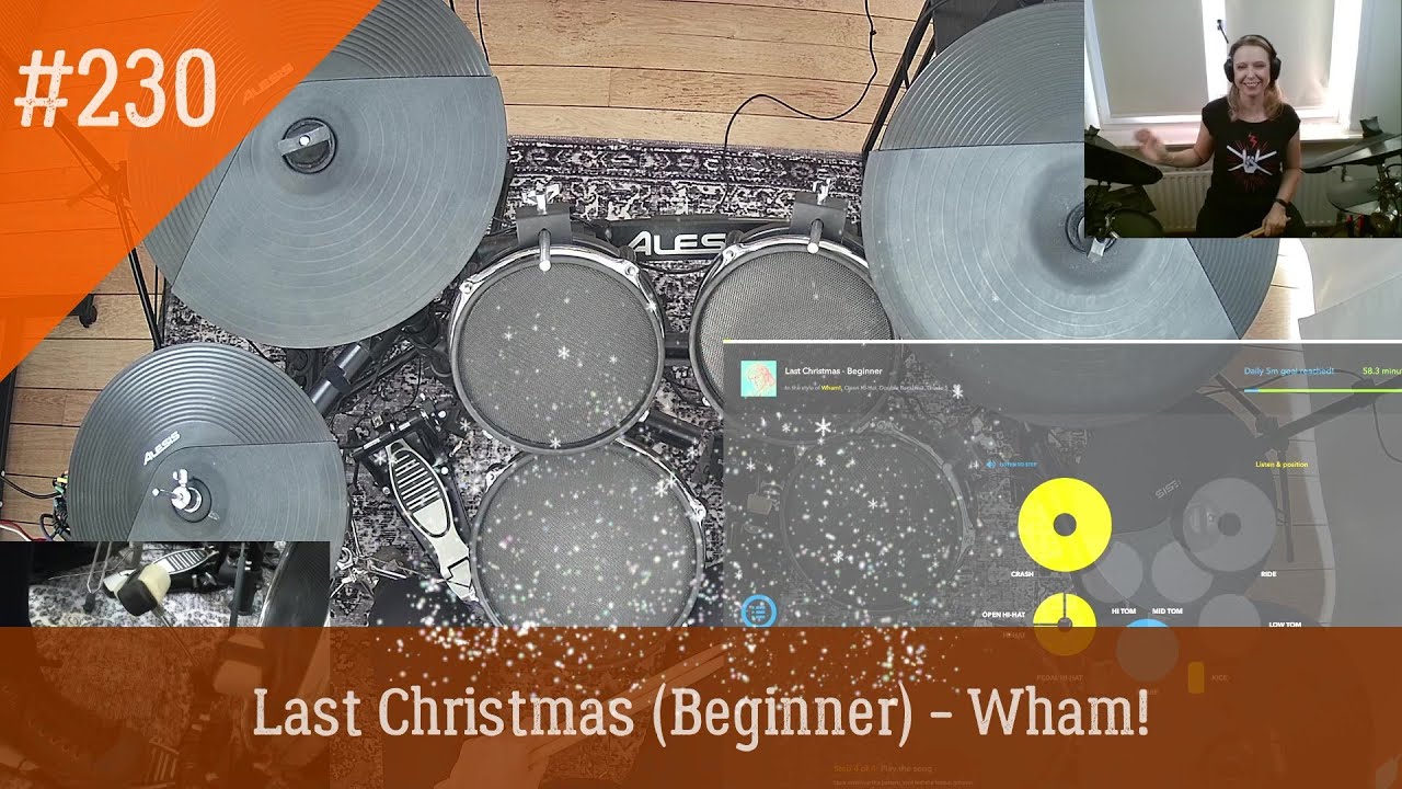 AnnasDrums 👱🏼‍♀️🥁🤘🏼 - Last Christmas (Beginner) - Wham! - Melodics drum ...