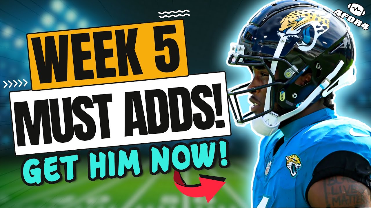 Week 5 Must Add Waiver Wire Players! | Fantasy Football 2024 - YouTube