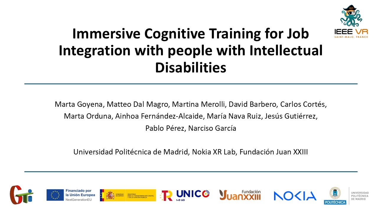Immersive Cognitive Training for Job Integration with people with ...
