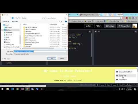 CodePen - Export Webpage as Zip - YouTube