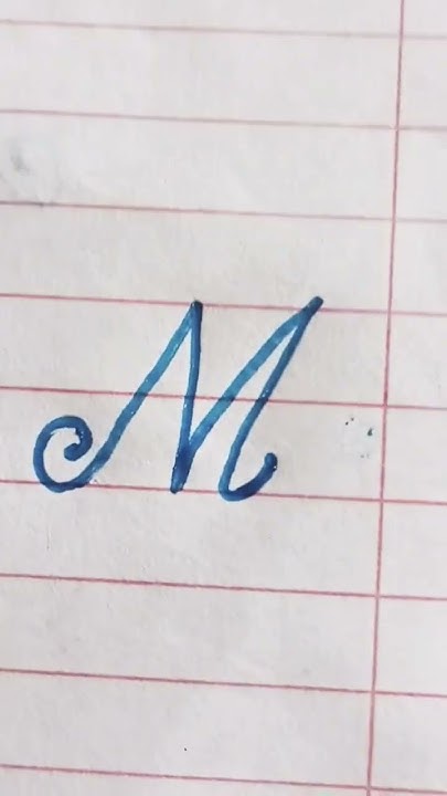 How to write M in cursive/cursive writing a to z #calligraphy # ...