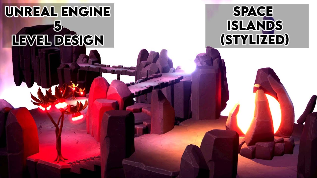 Level Design In UE5 - Space Islands (Stylized) - YouTube