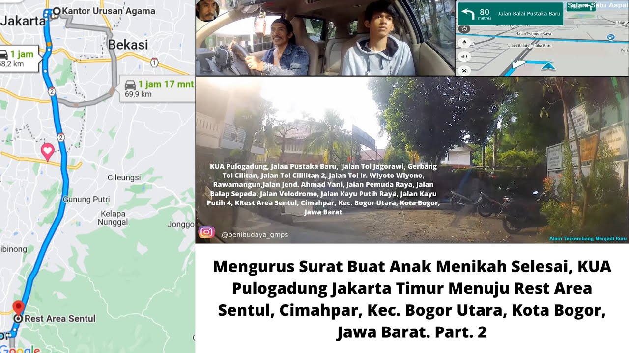 Mengurus Surat Anak Menikah Selesai, KUA Pulogadung Menuju Rest Area ...