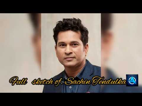 How Draw sachin Tendulkar sketch //part 2 - YouTube