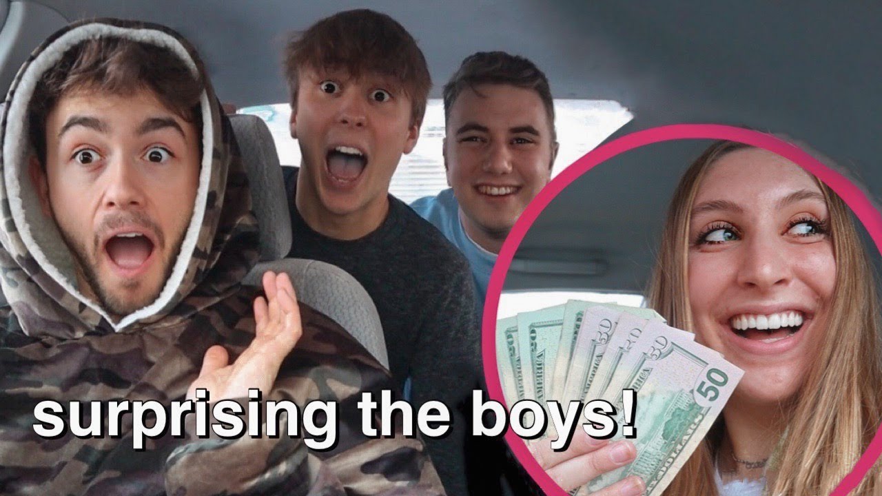SURPRISING MY GUY FRIENDS... *extremely emotional* - YouTube