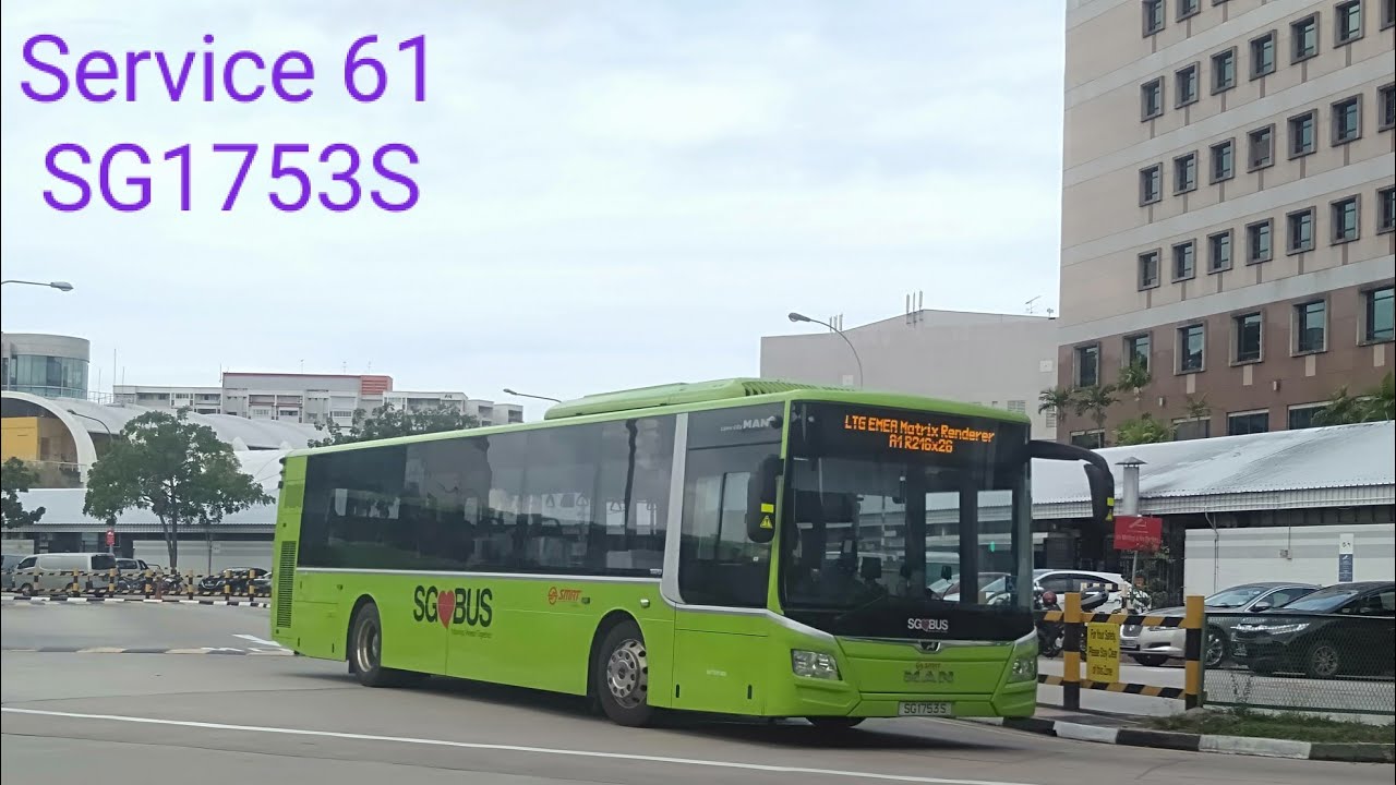 [SMRT] Debut - SG1753S on Service 67 - Euro 6 Man NL323F A22 - YouTube