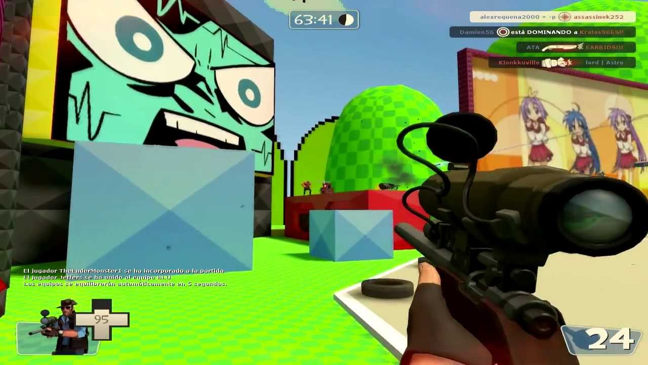 Gameplay Team Fortress 2 - Super Mario Kart Mapa #1 - YouTube