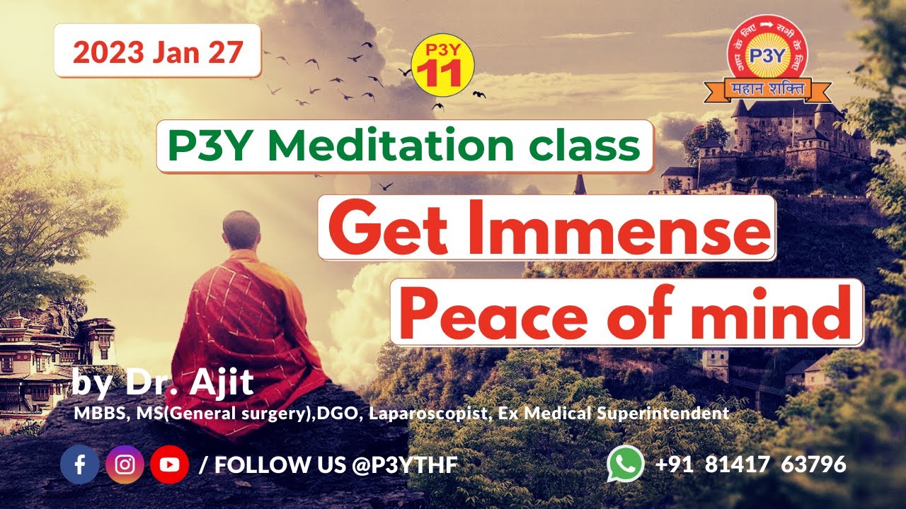 #International_Club & #Dhyan_P3Y_Class|2023 Jan 27|Dr.Ajit #dhyan # ...