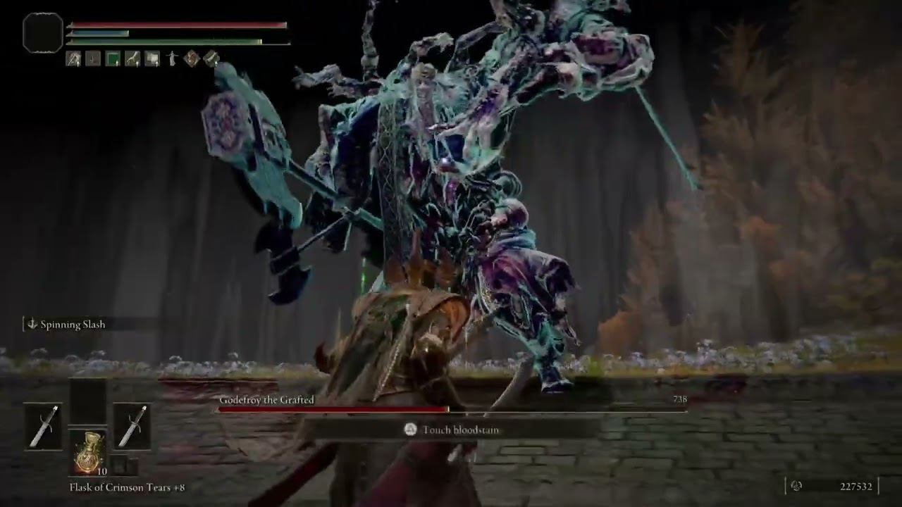 Elden Ring: Godfrey The Grafted Gaol Boss Fight - YouTube