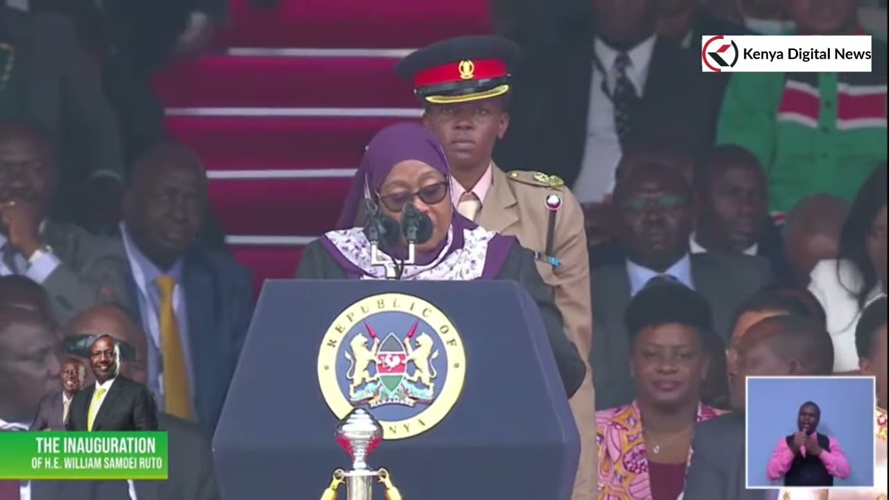 TANZANIA PRESIDENT SAMIA SULUHU'S SPEECH AT RUTO'S SWEARING-IN CEREMONY ...