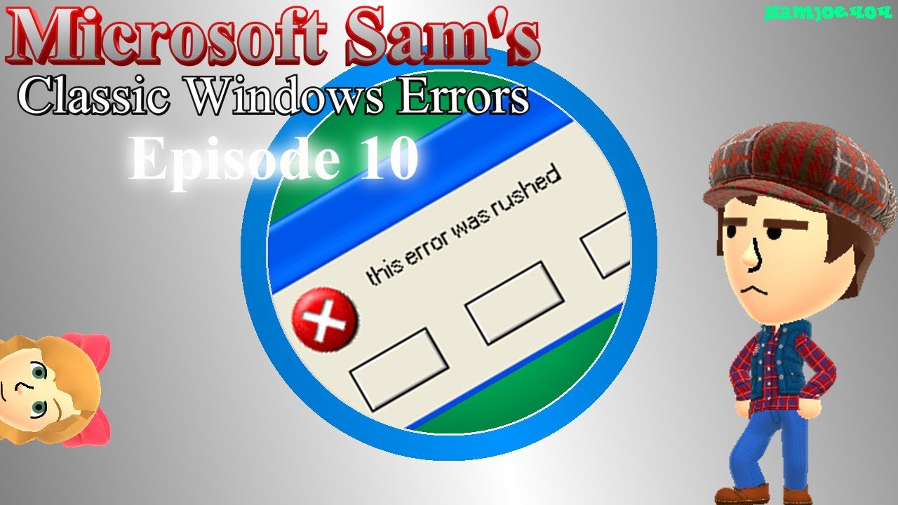 Funny errors in Windows, but the narrator from Windows XP reads them ...