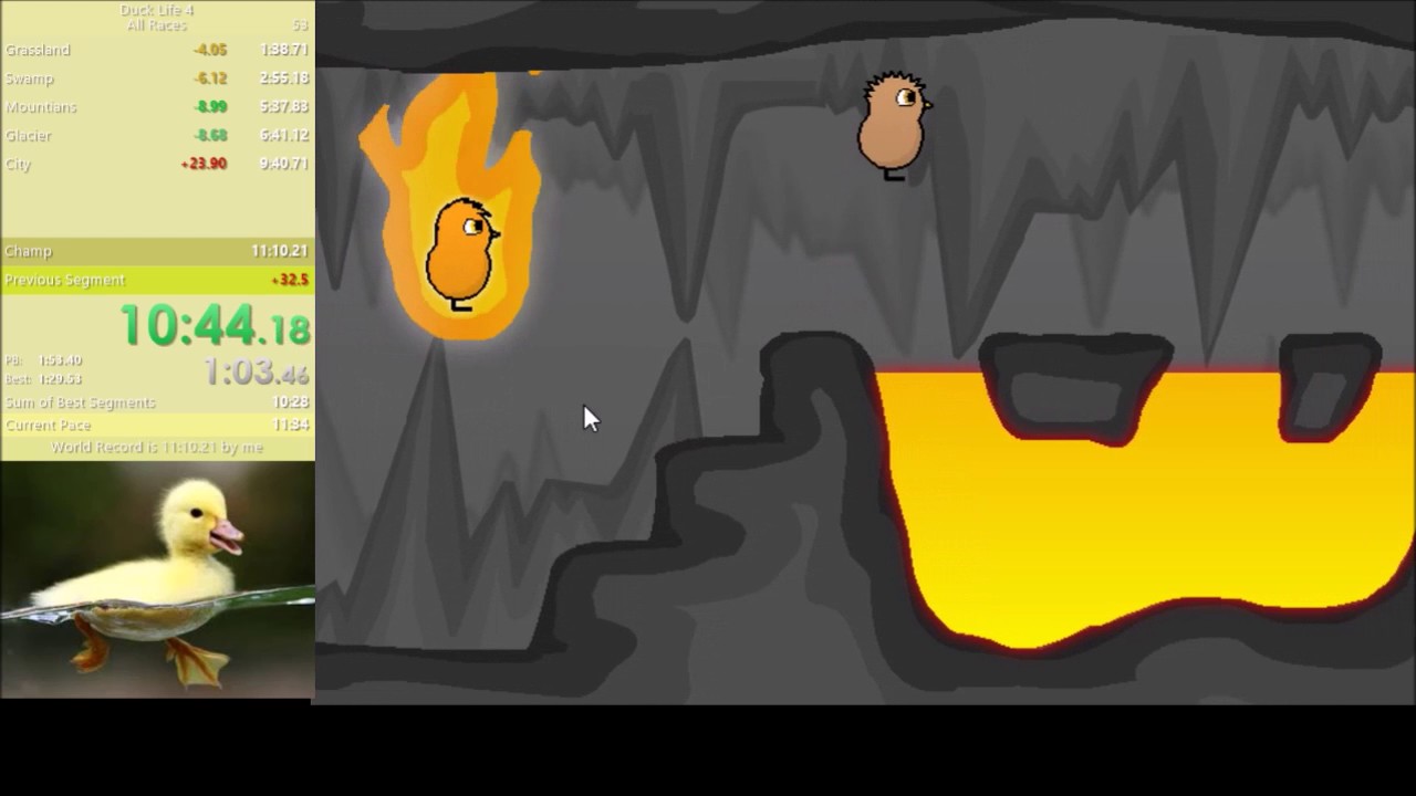 Duck Life 4 I skipped the 3rd volcano race - YouTube