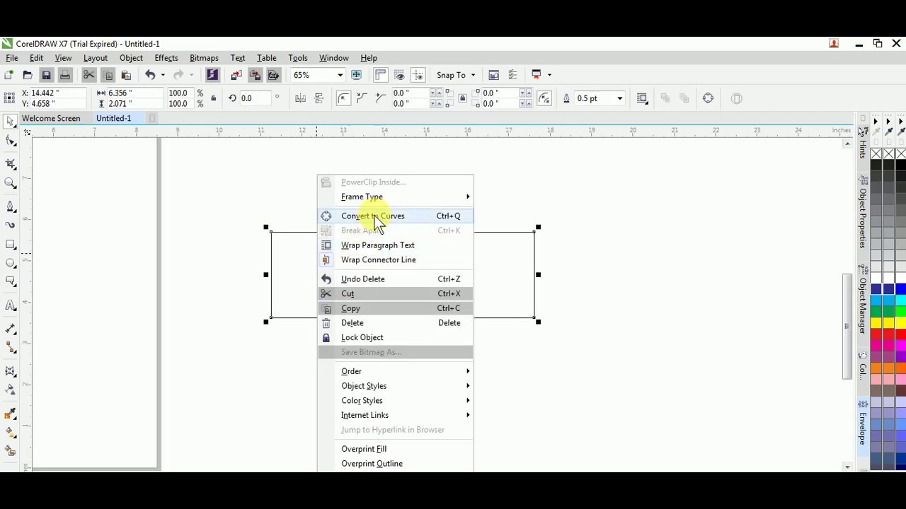 Uses of envelope tool in Corel draw - YouTube