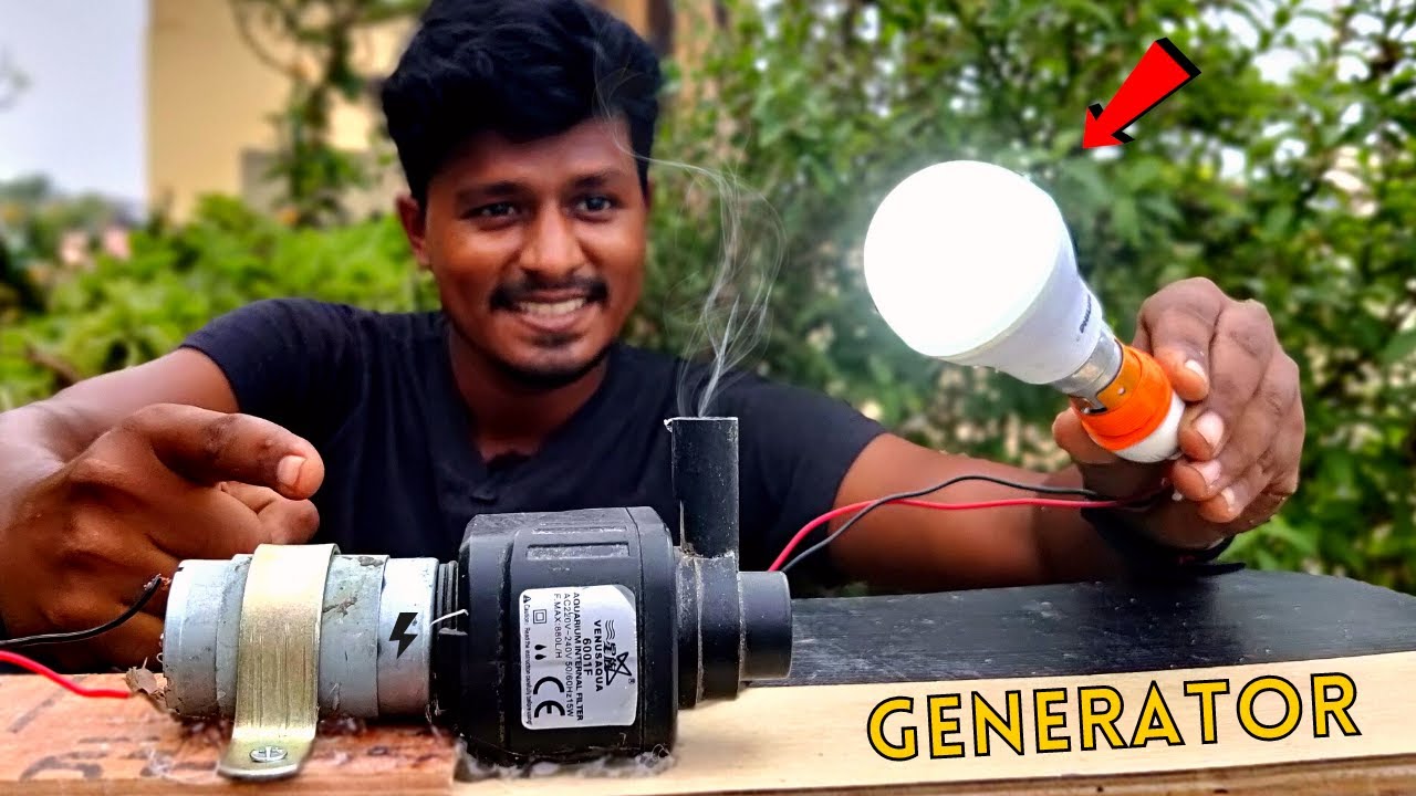 இனி Current போனா கவலை இல்லை! ⚡| How to Make Generator | Science Project ...