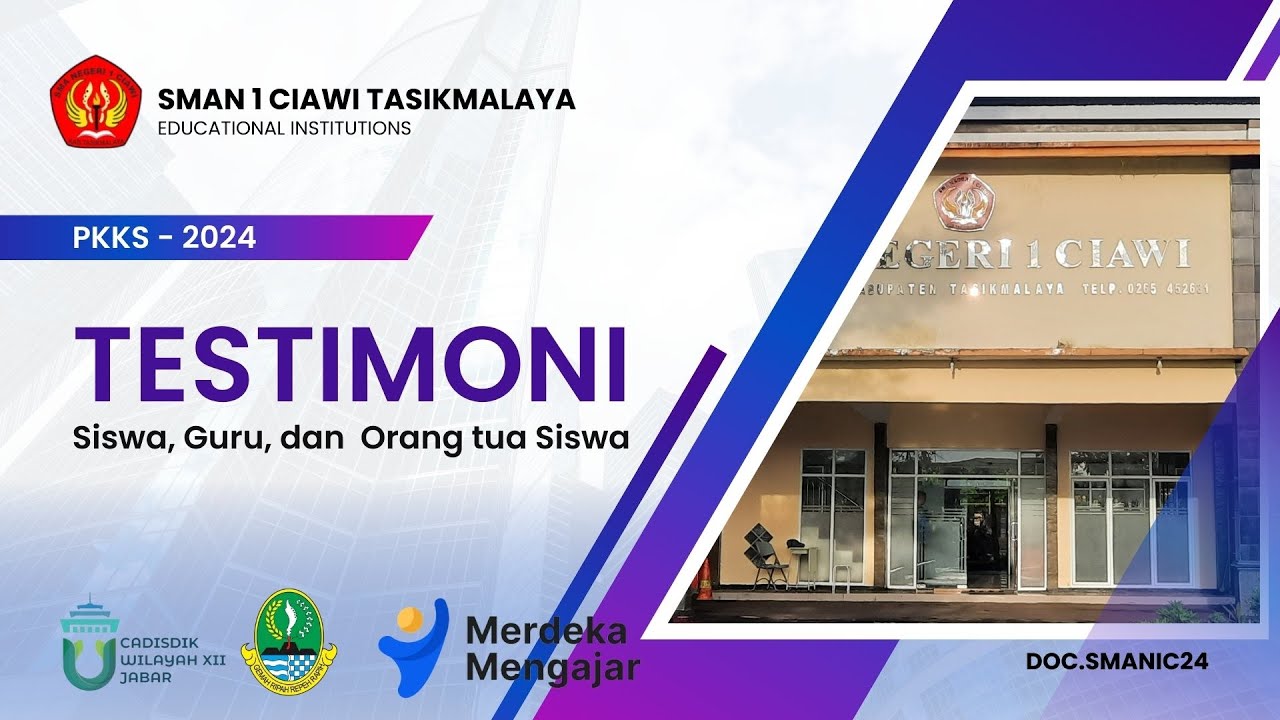 TESTIMONI SISWA GURU DAN ORANGTUA SISWA - PPKS SMANIC 2024 - YouTube