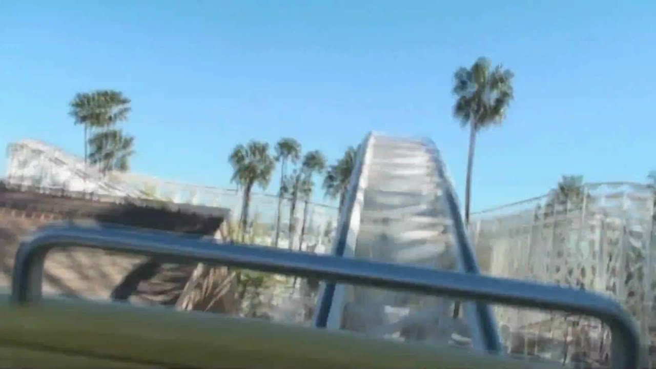 California Screamin' Yellow Train Front POV (w/ HD Option!) - YouTube