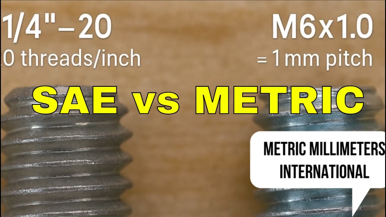 Fasteners & Threads | SAE vs Metric - YouTube