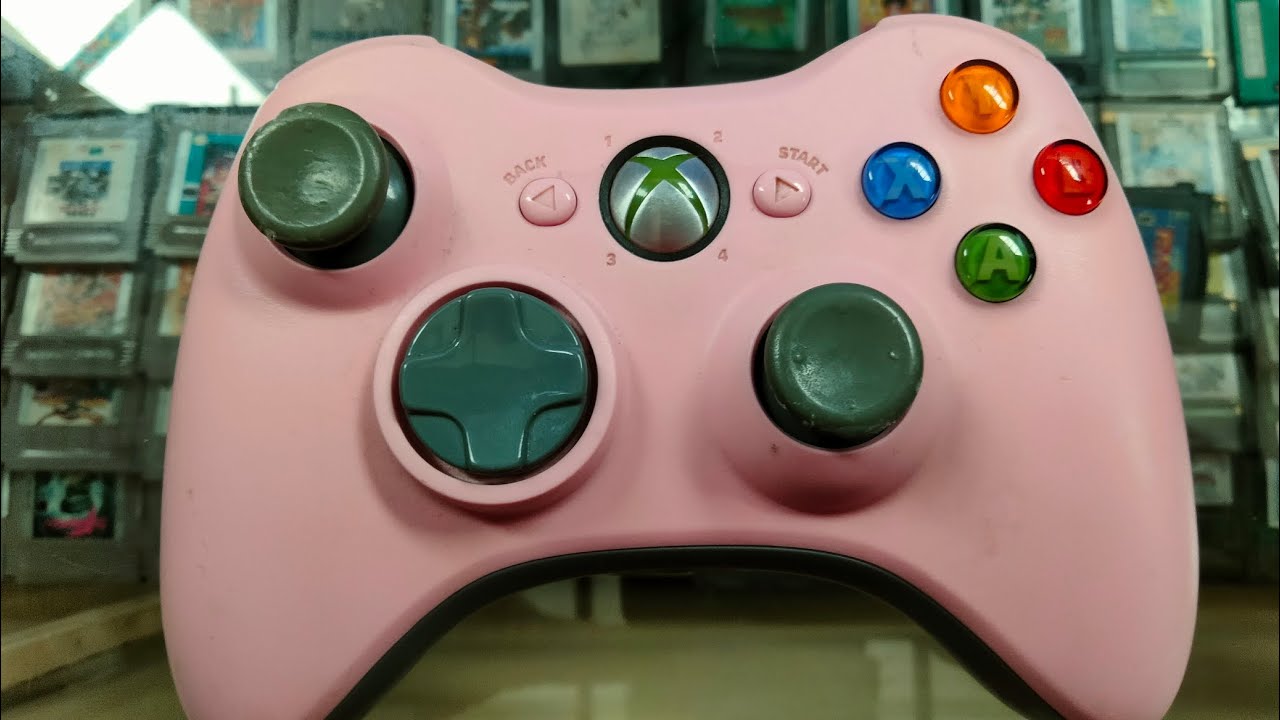 control de xbox 360 pink/rosa - YouTube