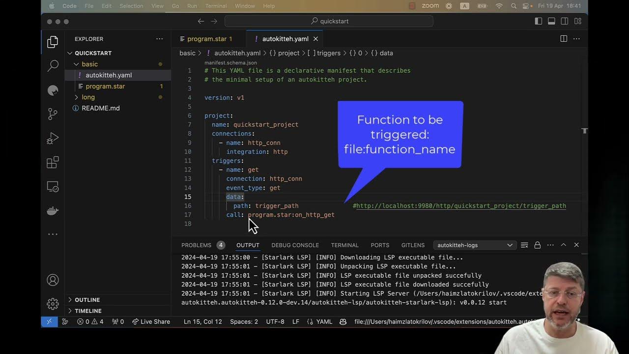 Install and run workflow - autokitteh tutorial - YouTube