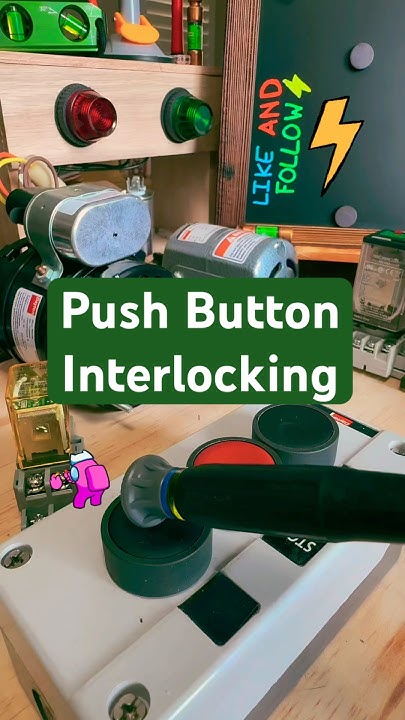Push Button Interlocking #motorcontrol #pushbutton - YouTube