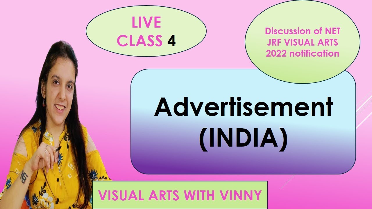 Live (CLASS 4) visual arts Net Jrf topic advertisement - YouTube