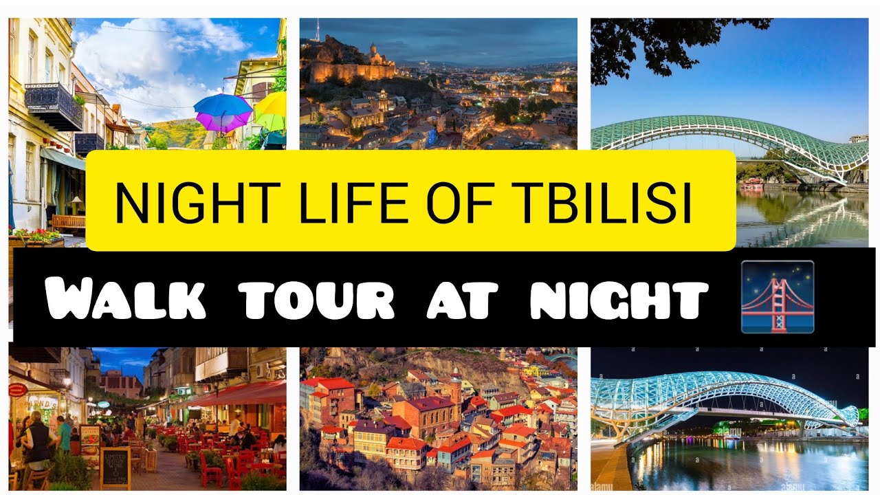 Tbilisi city🥰 , night life of tbilisi 🌇peace bridge ,tbilisi night tour ...
