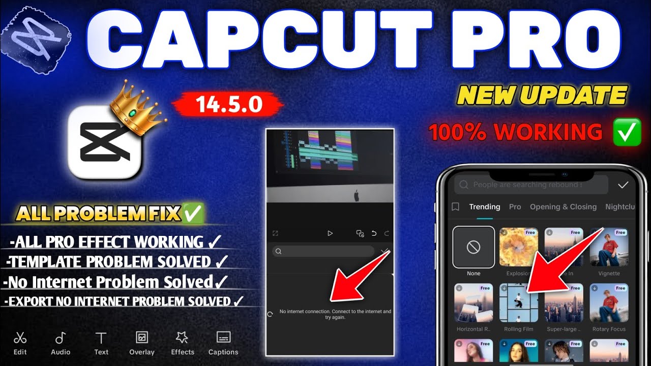 CapCut New Update | Capcut No Internet Problem Solved - 100% All Problem Solved - YouTube
