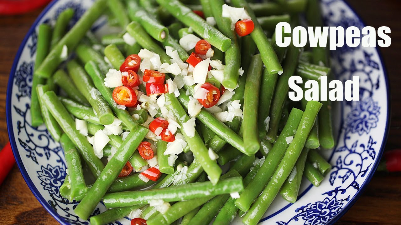 Chinese Cowpea Salad(拌豇豆） - Traditional Vegetarian Dish in Summer - YouTube