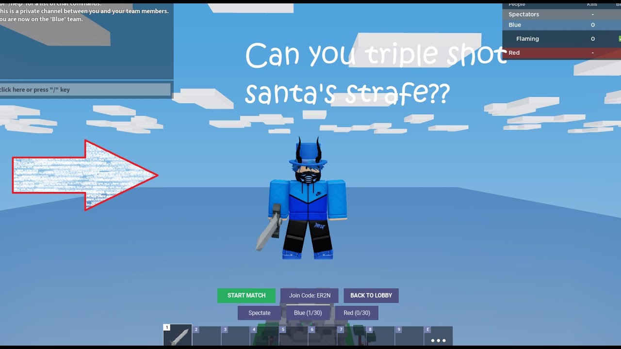 You Can Triple Shot Santa Kit's Presents? (Roblox Bedwars) - YouTube