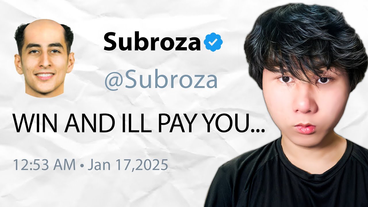 How Subroza PAID me to WIN this game... - YouTube
