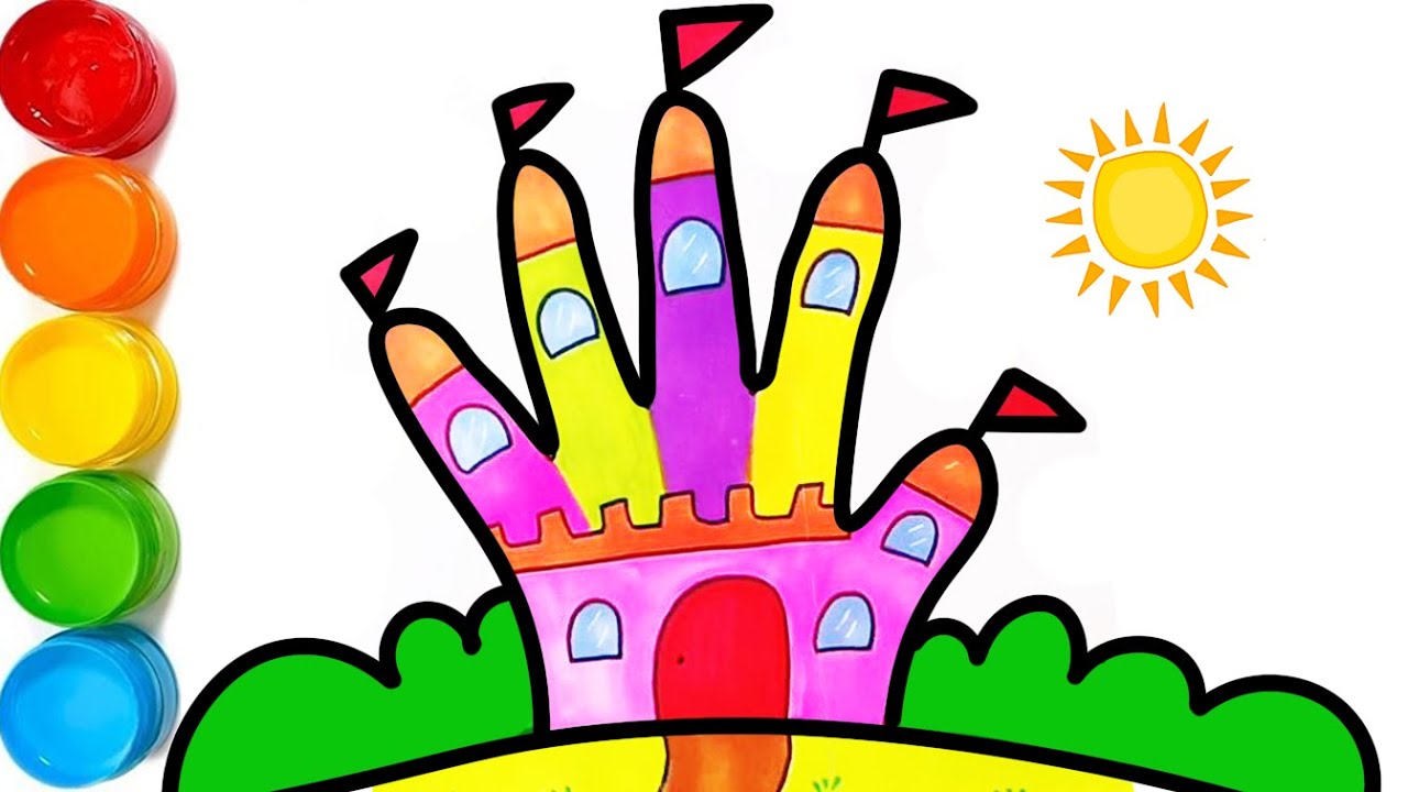 How To draw a Castle from hand | learn basic drawing - YouTube
