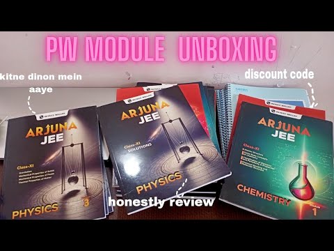 PW Modules Unboxing | Arjuna JEE Modules Unboxing And Overview | PW modules 2024-2025 - YouTube
