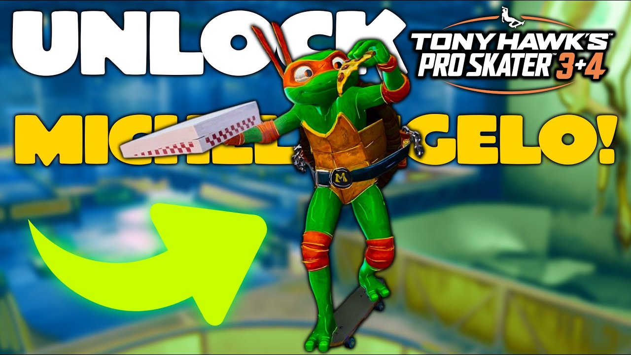 How To UNLOCK Michelangelo in Tony Hawk’s Pro Skater 3 + 4 - YouTube