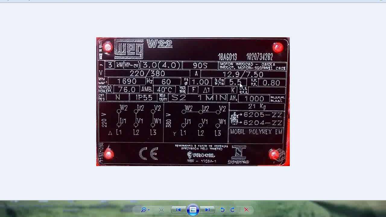 Placa De Identificação De Motores - EDUCA