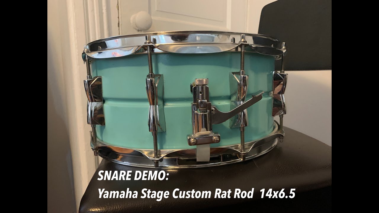 SNARE DEMO: Rat Rod Yamaha Stage Custom Snare Drum 14x6.5 - YouTube