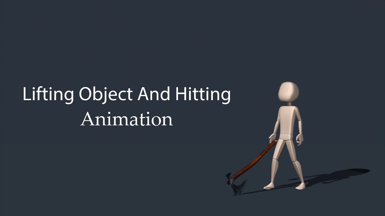 Lifting Object And Hitting _ Animation - YouTube