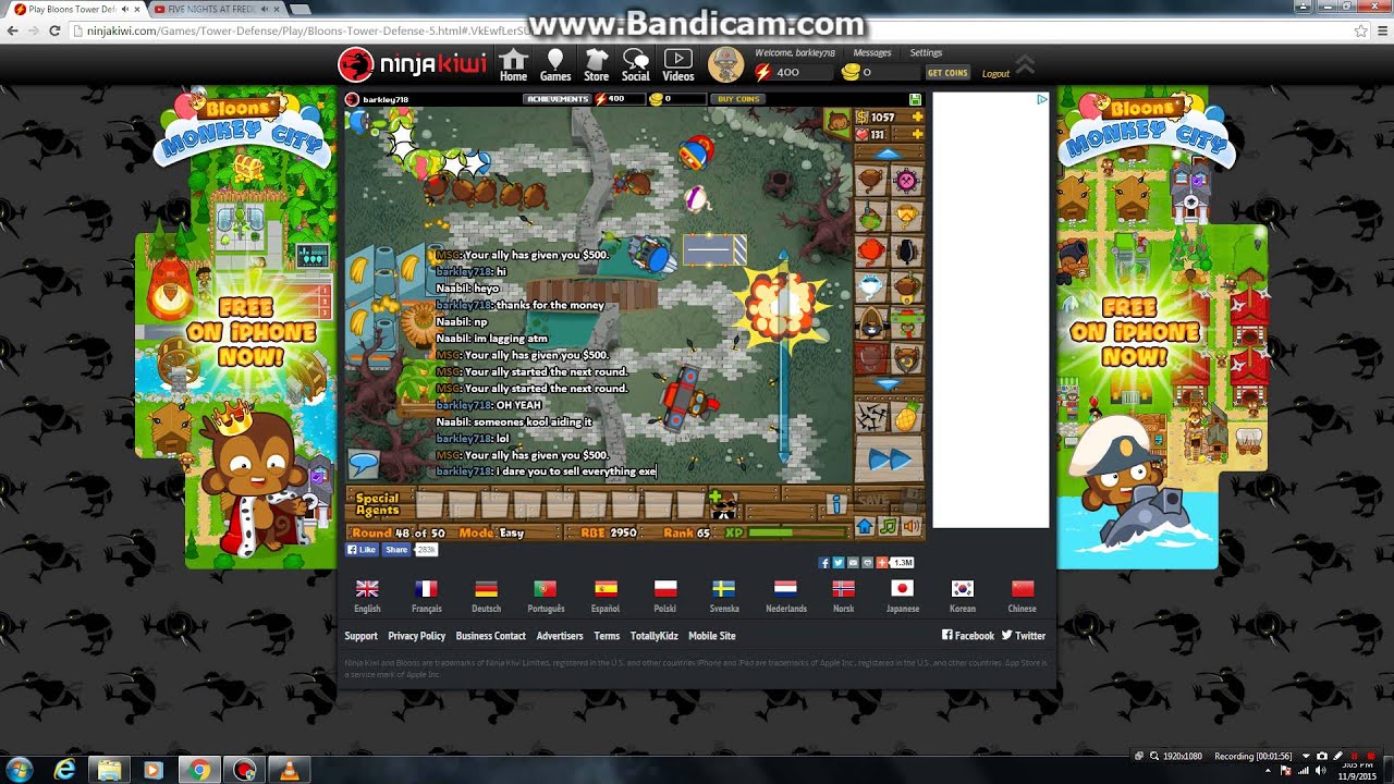 Bloons td 5 multiplayer - YouTube