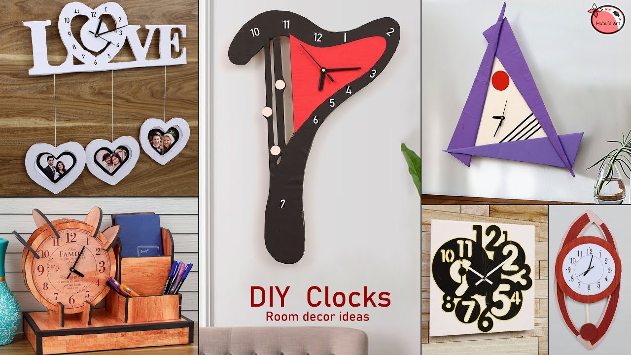 17 Fantastic Wall Clock Ideas will Make Your Home Sweet || DIY Home ...