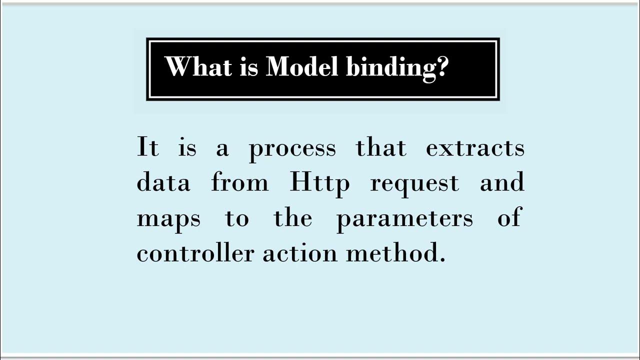 Model Binding in asp net core MVC ｜ Asp net core MVC 6 0 tutorial for beginners - YouTube