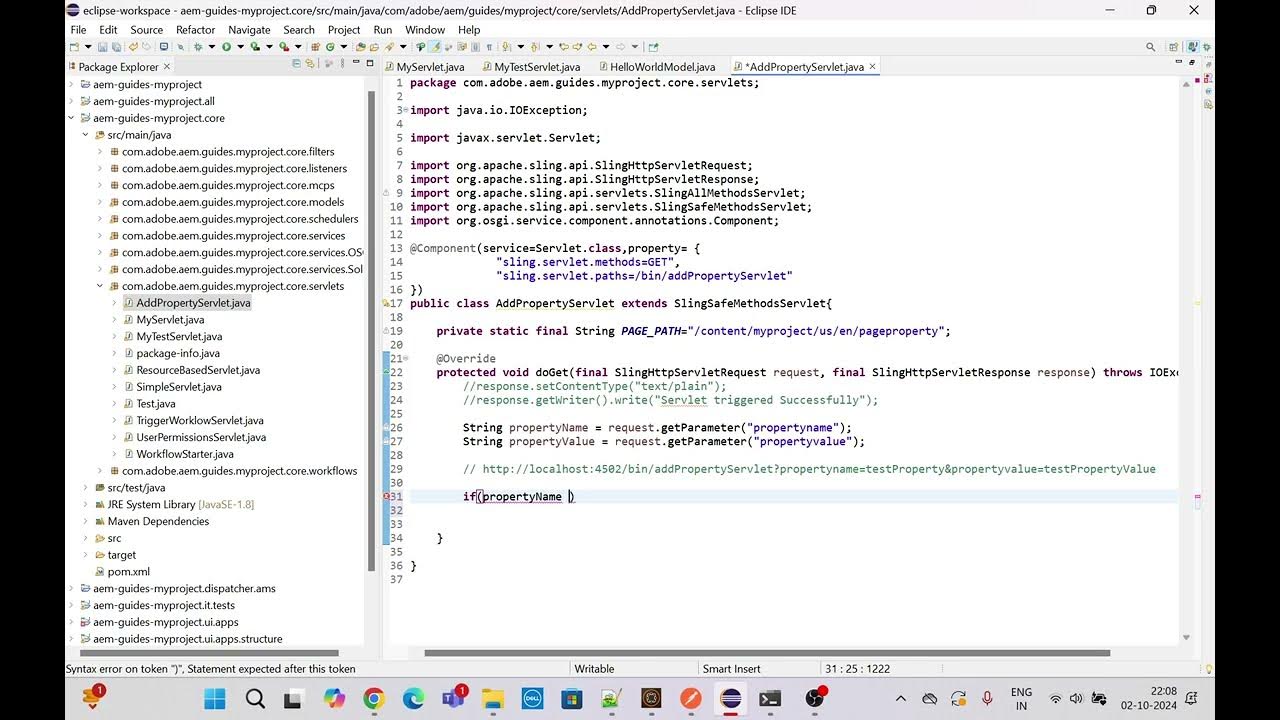 Mastering Sling Servlets in AEM: A Comprehensive Step-by-Step Guide #aem #adobeexperiencemanager ...