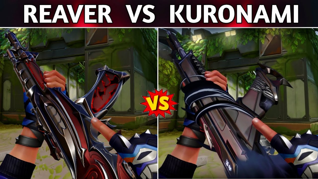 Reaver Vandal VS Kuronami Vandal Comparison || Which One Is The Best Vandal Skin In Valorant ...