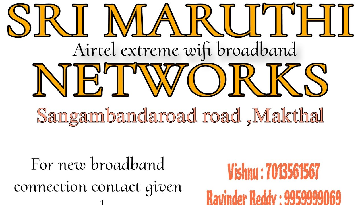 24/7 CUSTOMER SERVICE BY SRI MARUTHI NETWORKS | Best broadband ...