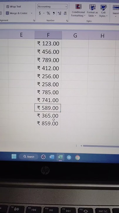 Add Rupee #currency In MS #excel || #mstechtricks #excelformula #windows - YouTube