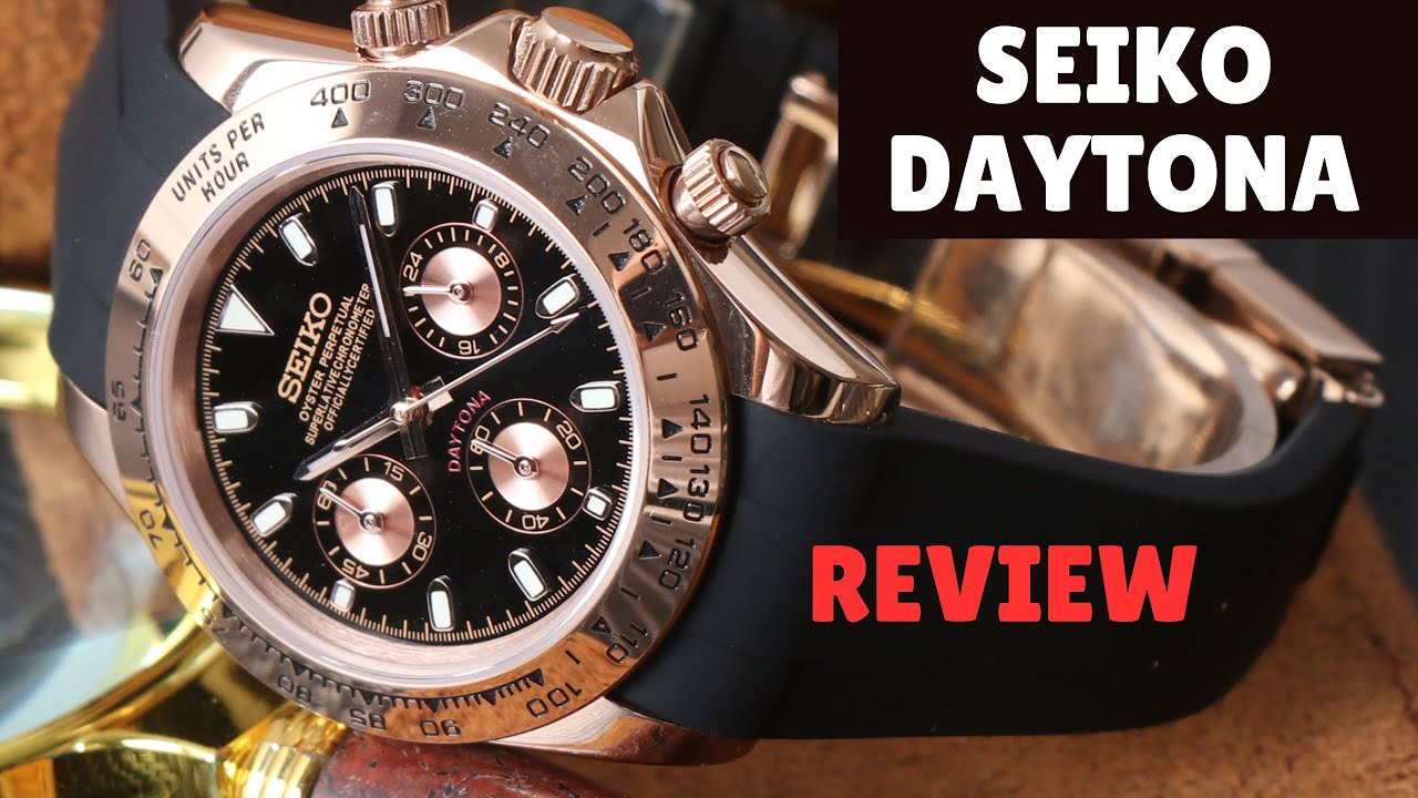 Custom Seiko Daytona MOD Rose Gold - Wristmodding Reviews #seikomod # ...